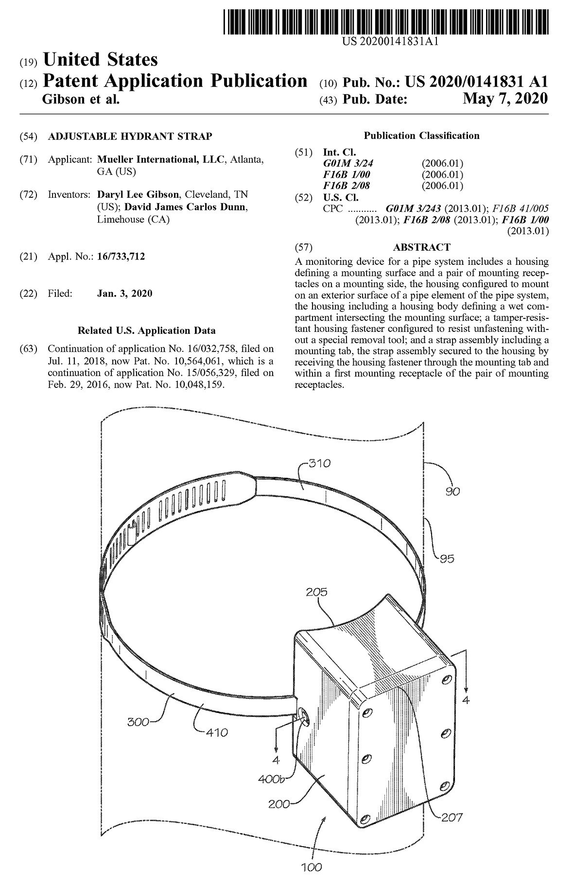 Adjustable Hydrant Strap – Patent 2 Product